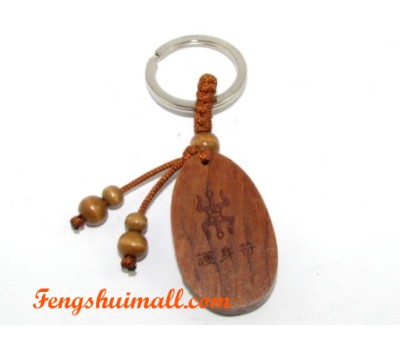 Chinese Horoscope Wood Keychain - Rat