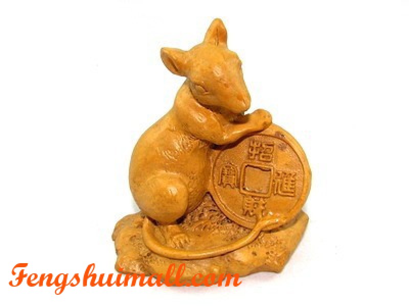 Good Luck Rat with Ingot and Coins