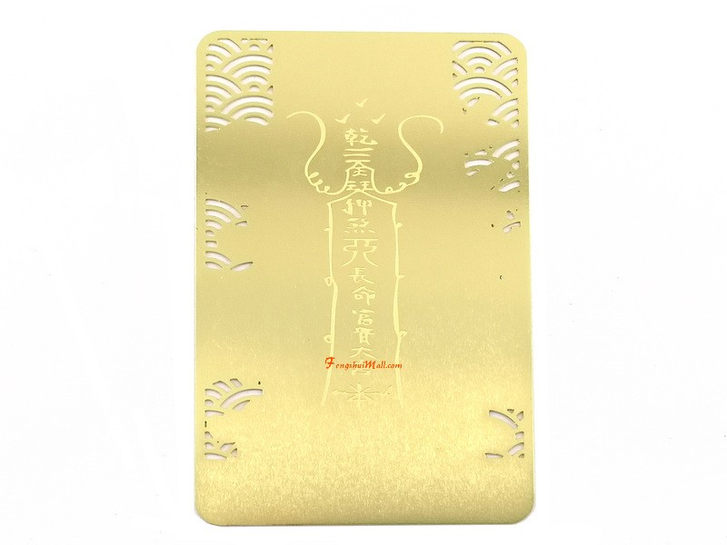 Good Health Talisman Gold Card :: Feng Shui 2024